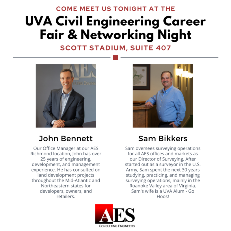 Join AES at the Fall 2022 UVA Civil Engineering Career Fair – AES